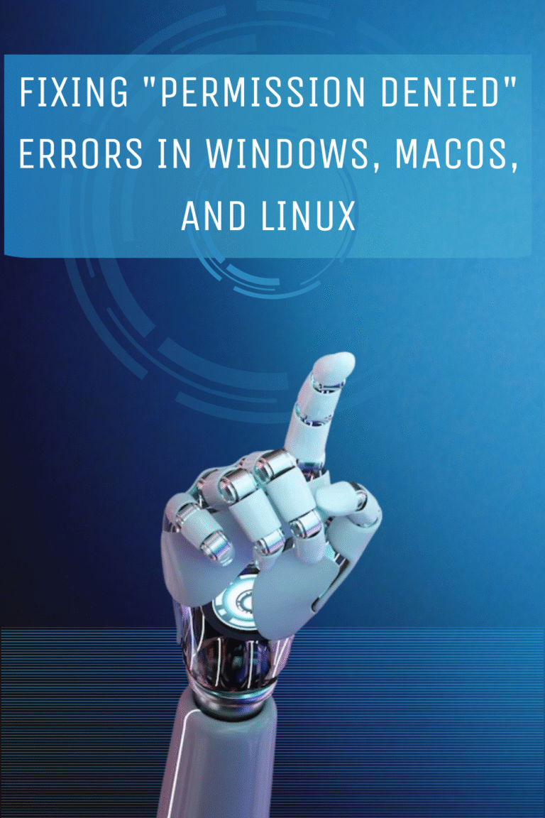 Fixing "Permission Denied" Errors in Windows, macOS, and Linux » Z A D A